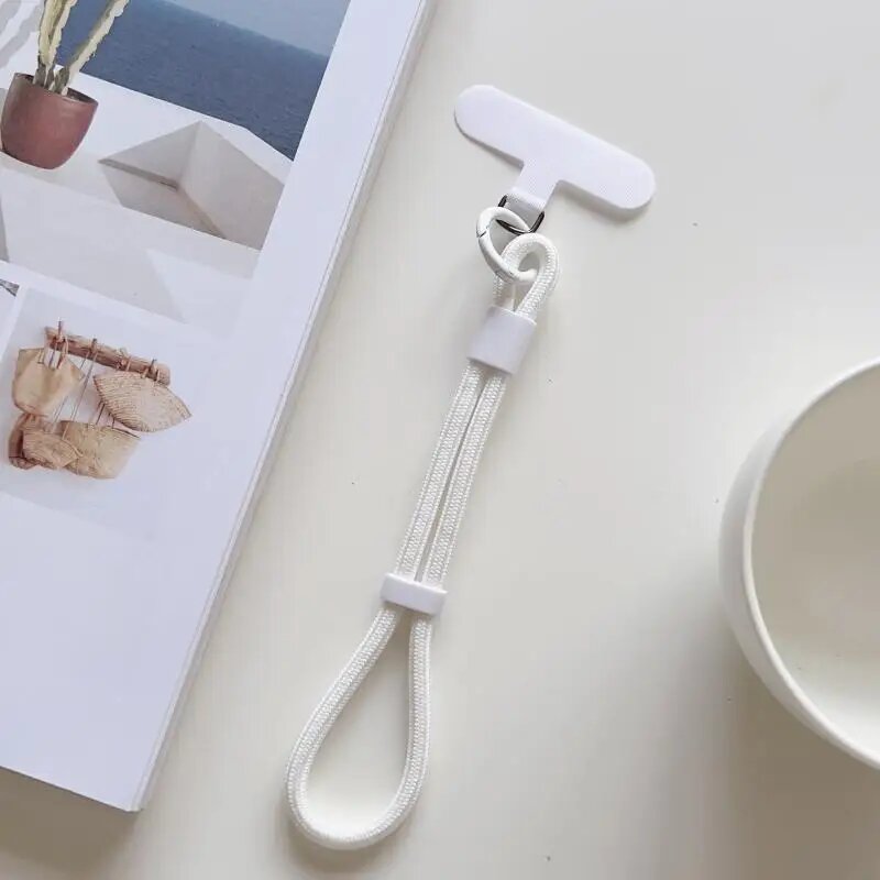 Регулируемый браслет-цепочка для телефона, модный простой ремешок для мобильного телефона ярких цветов, универсальный анти-потерянный брелок для мобильного телефона