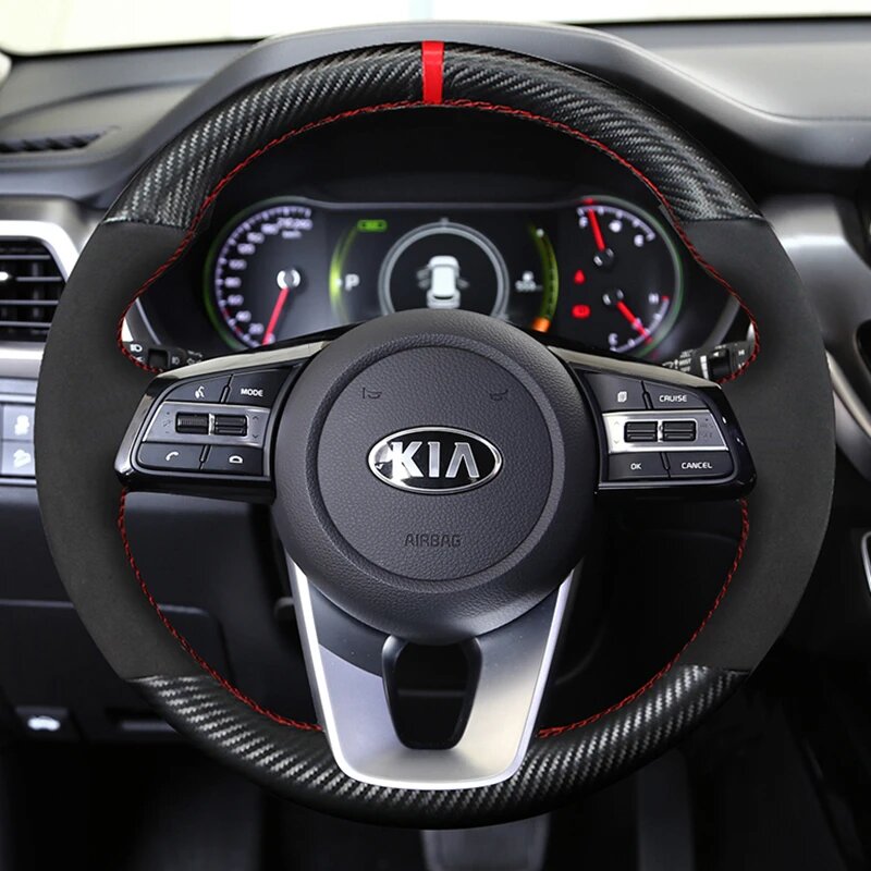 Чехол на руль автомобиля своими руками на заказ, 100% подходит для Kia K5 Optima 2018 2019 E