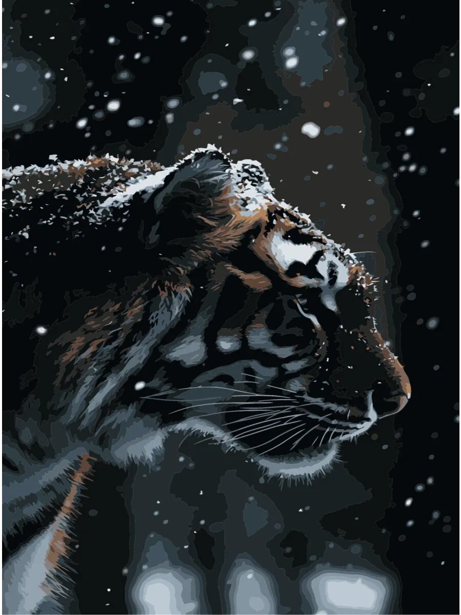 Картина по номерам тигр