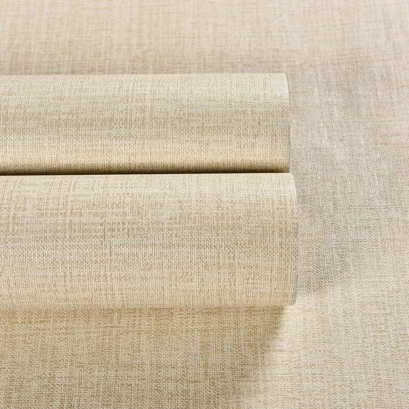Самоклеящиеся водостойкие льняные обои LLJZ 60см Linen off-white, 30cmx1m