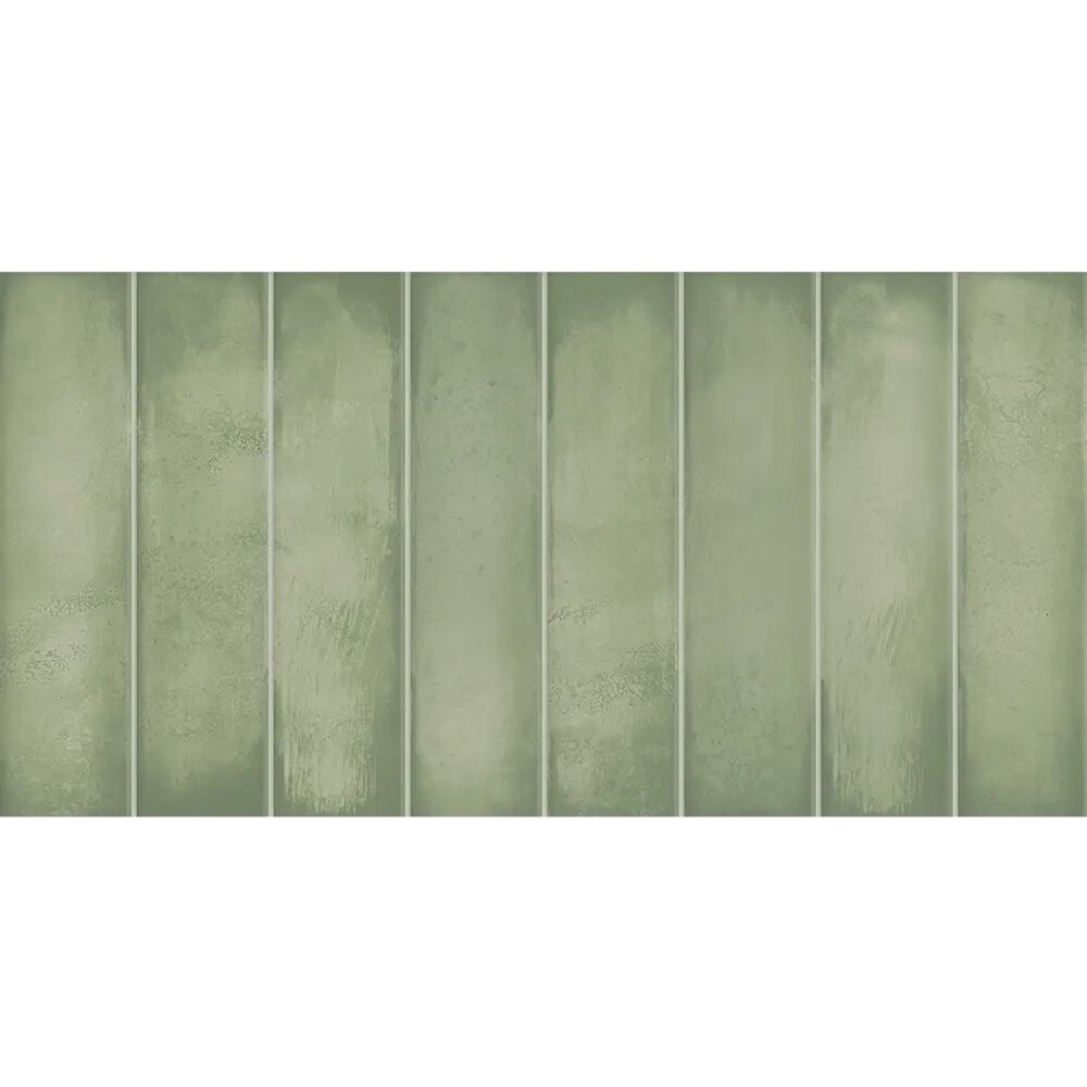 Азори Cruise Fresh плитка настенная глянцевая 315x630x8,3мм(9шт) (1.79м2) зеленый