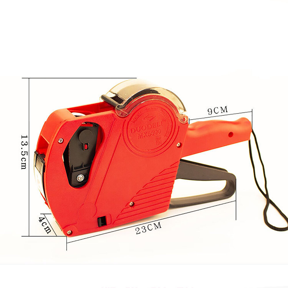 Красный 8-Значный Ценник Пистолет-Этикетировщик Labeller С Наклейками Этикеток и чернилами MX-5500