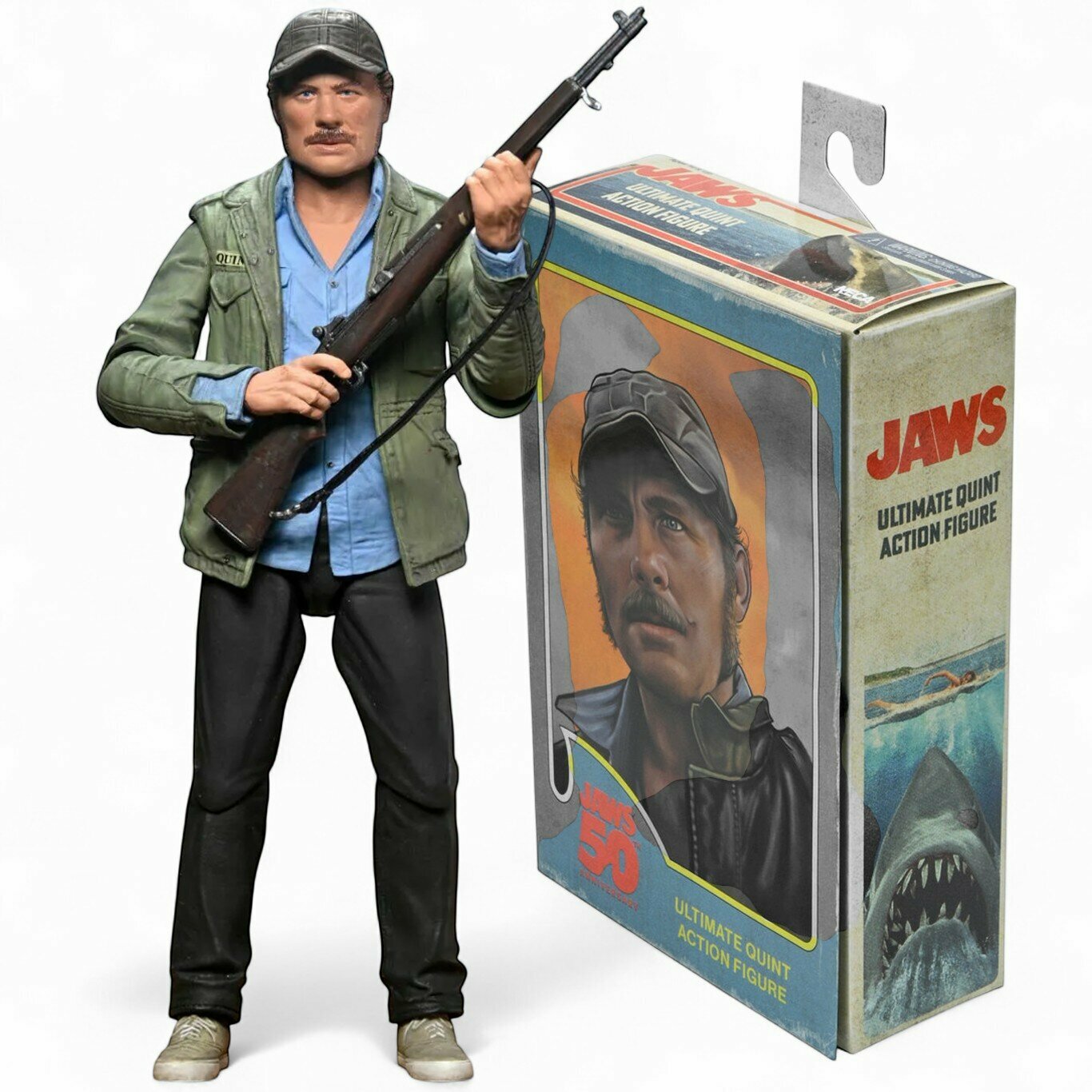 Фигурка Квинт "Челюсти юбилей 50 лет" от Neca, коллекционная, оригинальное издание