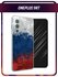 Чехол на OnePlus 9RT / ВанПлас 9RT с принтом "Флаг России неровный"