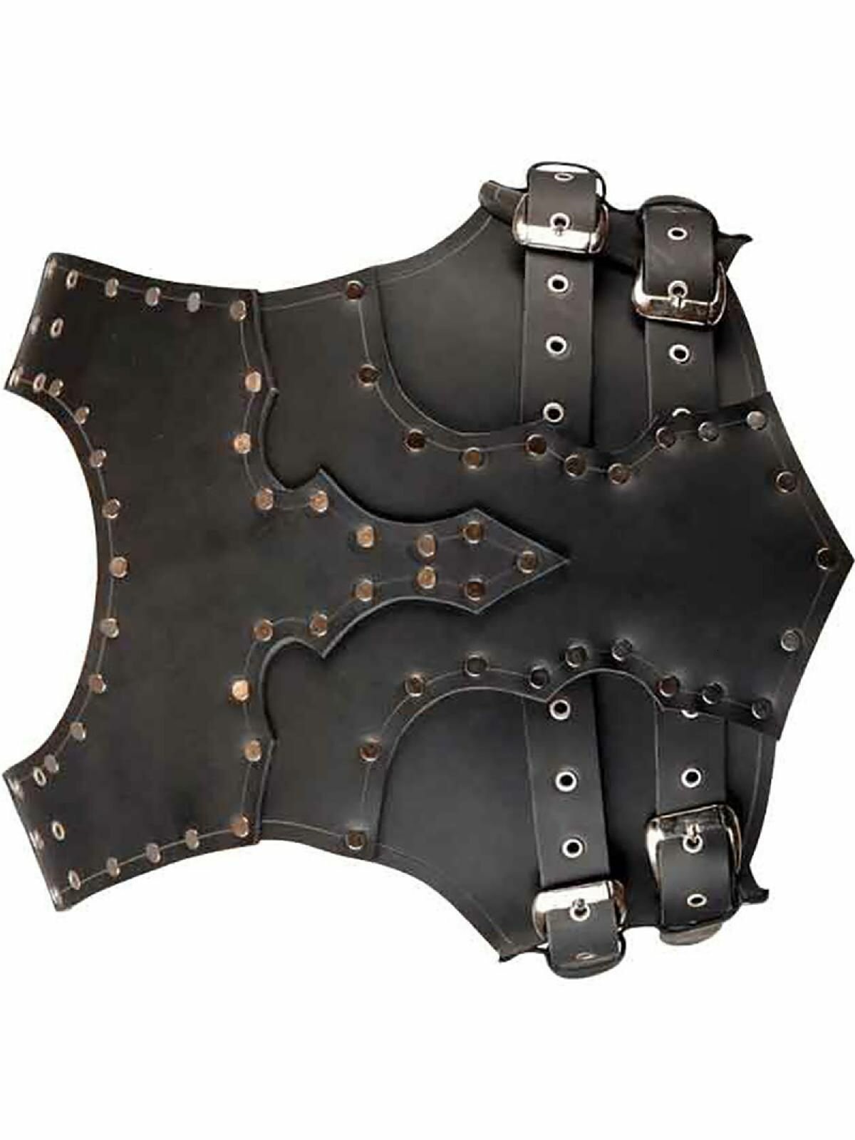 Регулируемые кожаные доспехи викингов, ретро рыцарские доспехи, Черный
