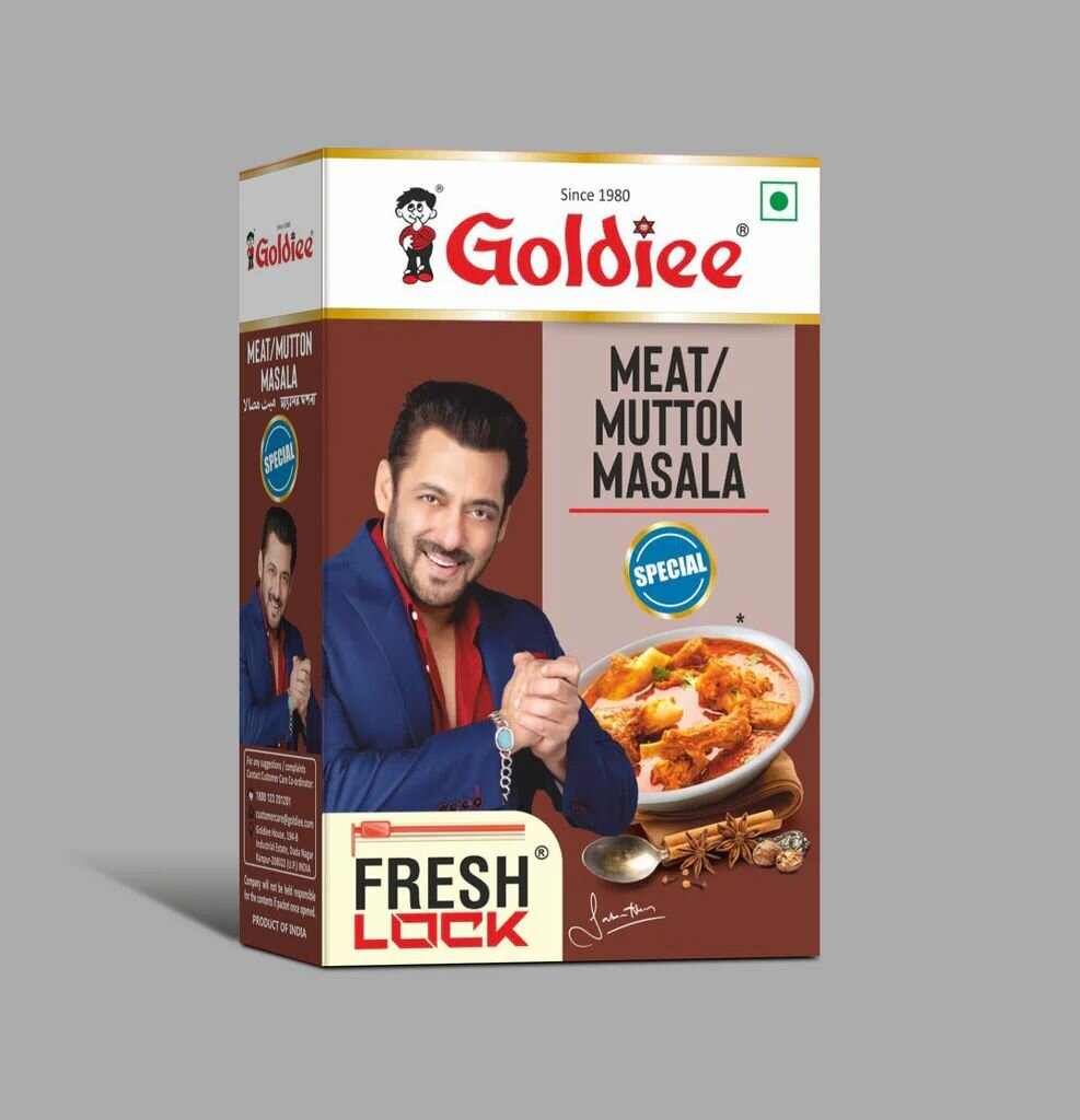 MEAT MUTTON Masala, Goldiee (Смесь специй для мяса МИТ маттон масала, Голди), 100 г.