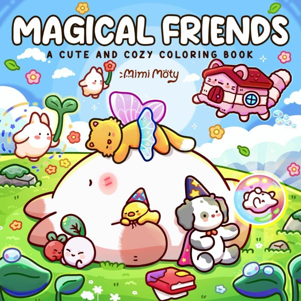 Раскраска антистресс для взрослых и подростков Coco Wyo -MAGICAL FRIENDS 100
