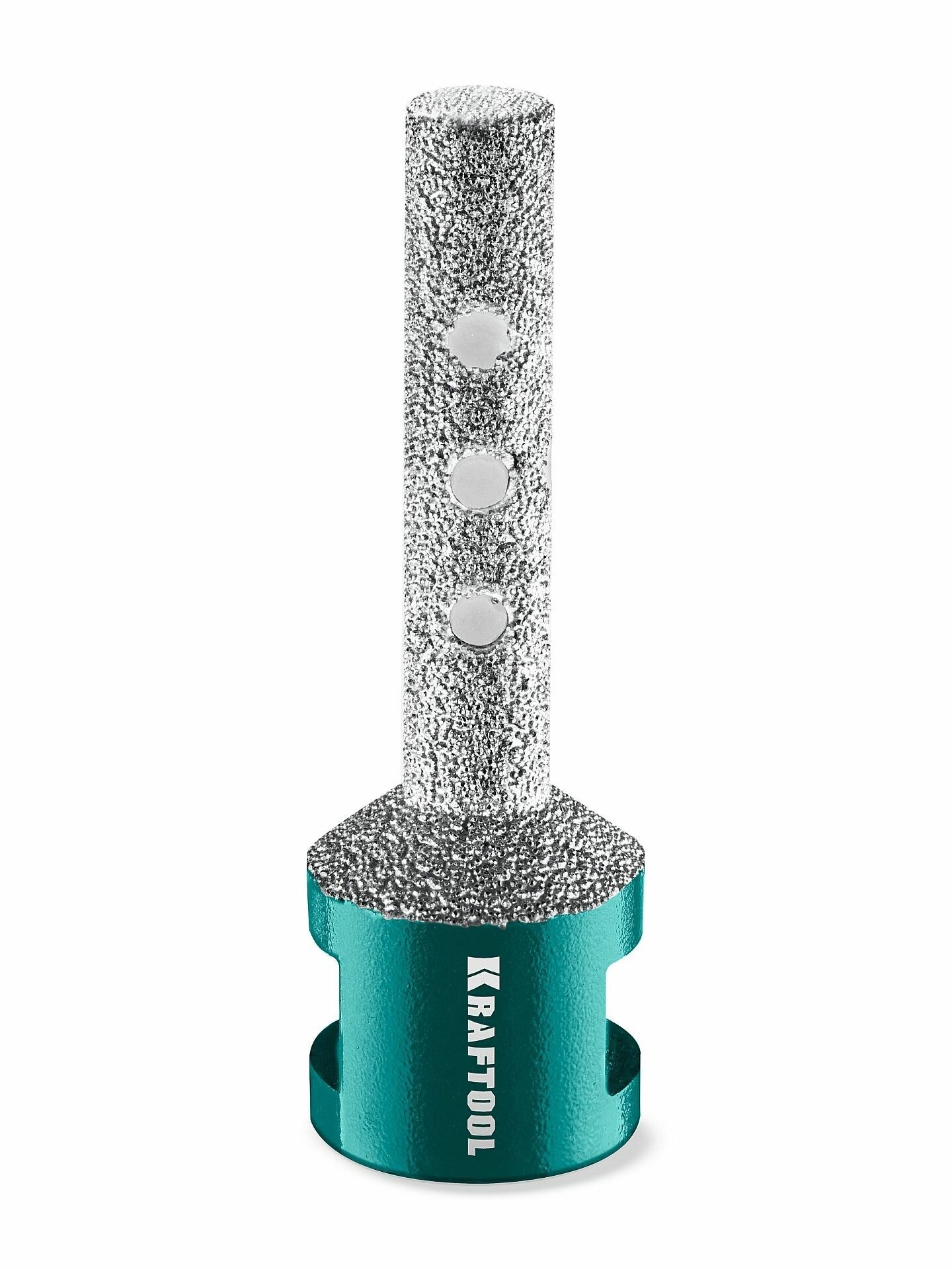 Вакуумная алмазная фреза пальчиковая с конусом, KRAFTOOL VS DIAMOND d 10 мм (М14, 50 мм)