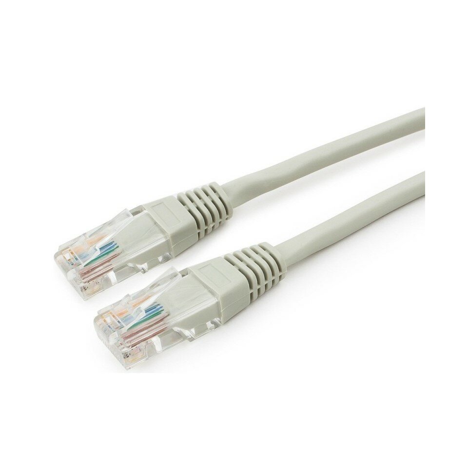 Патч-корд UTP Cablexpert PP12-1.5M кат.5e, 1.5м, литой, многожильный (серый)
