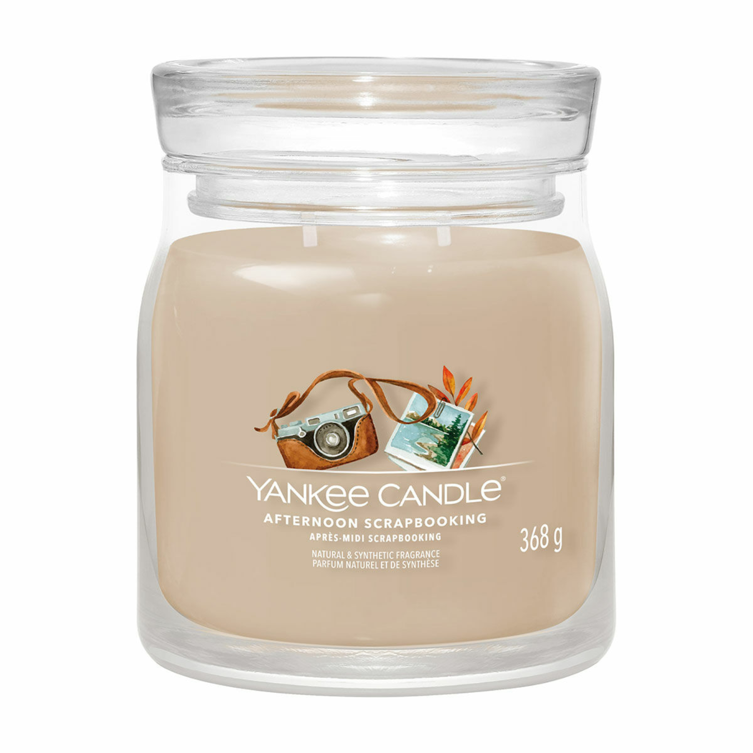 Ароматическая свеча Yankee Candle SIGNATURE "AFTERNOON SCRAPBOOKING", средняя