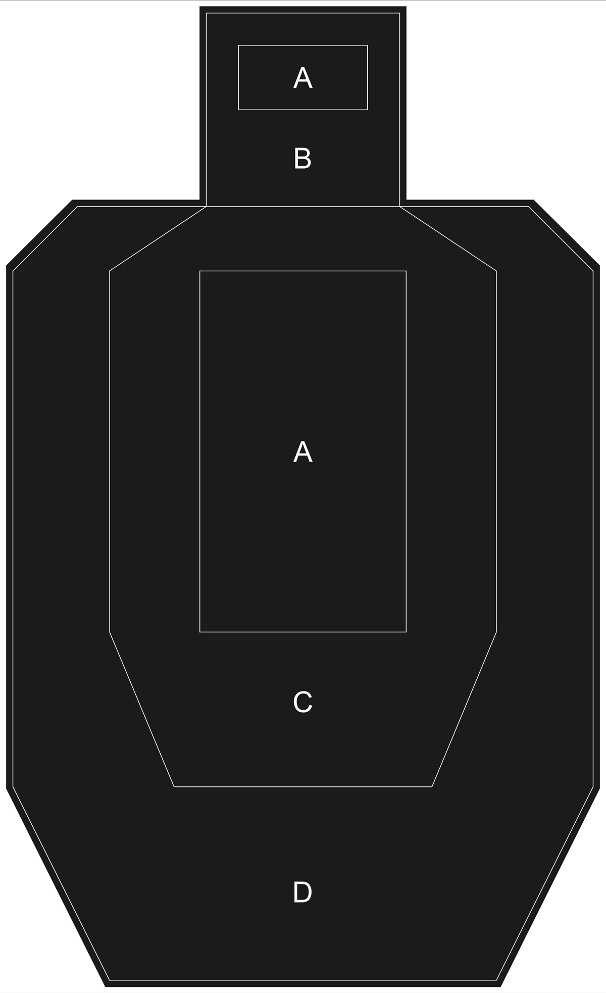 Мишень для пулевой стрельбы. Мишень №17с "Метрическая мишень"