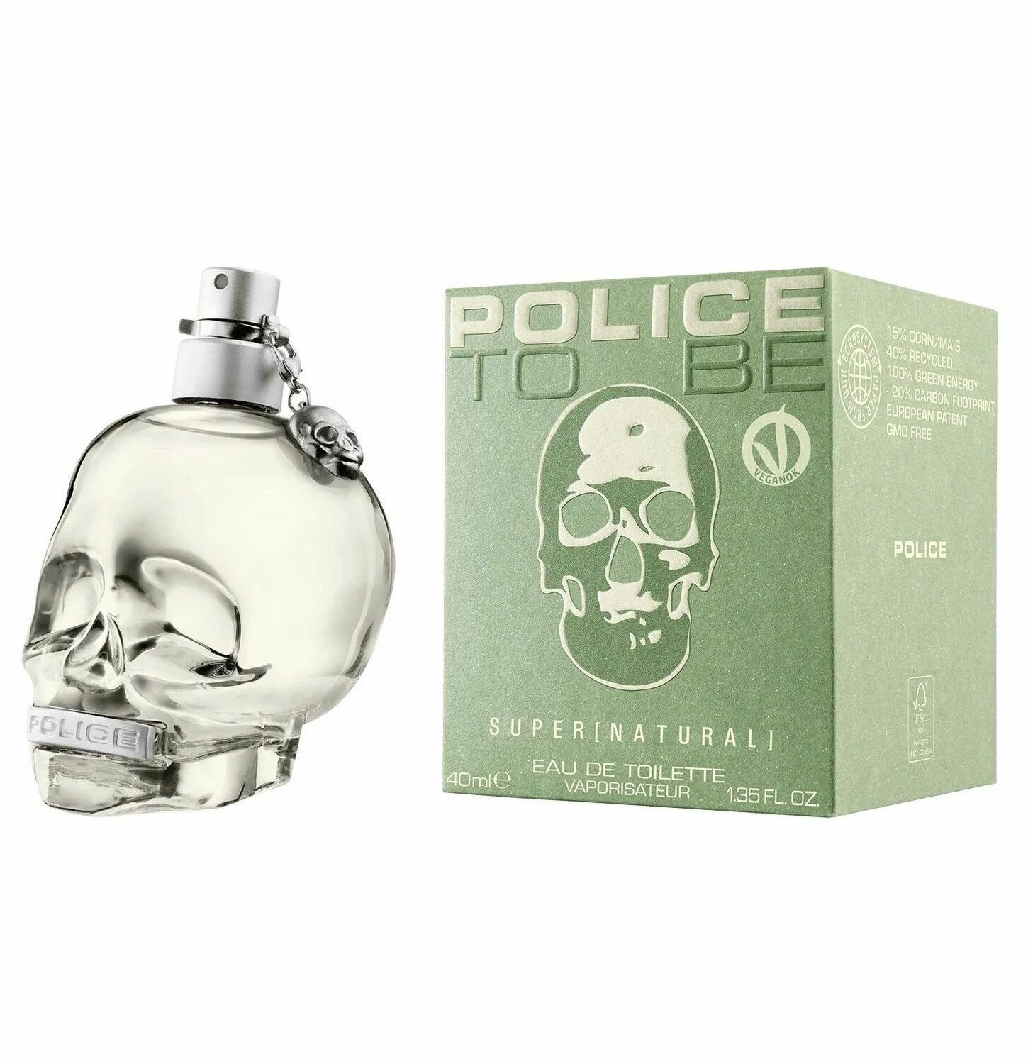 Туалетная вода Police "To Be Super Natural", фужерно-древесная, 40мл