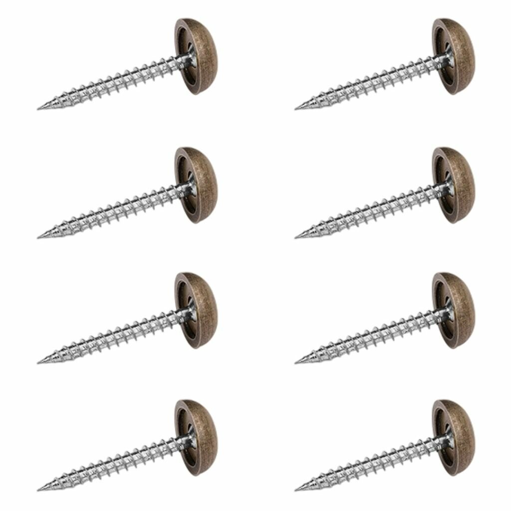 8 латунных декоративных винтов с крышкой-бронза 13 мм