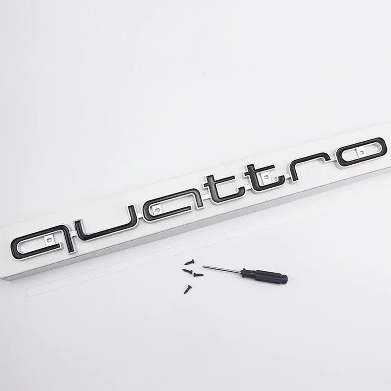 Эмблема на переднюю решетку автомобиля из АБС-пластика для Audi Quattro Logo A3 A4 A5 A6 A6L A7 A8 Q3 Q5 Q7 S3 S4 S5 RS3 RS4 RS6 Аксессуары для значков черный