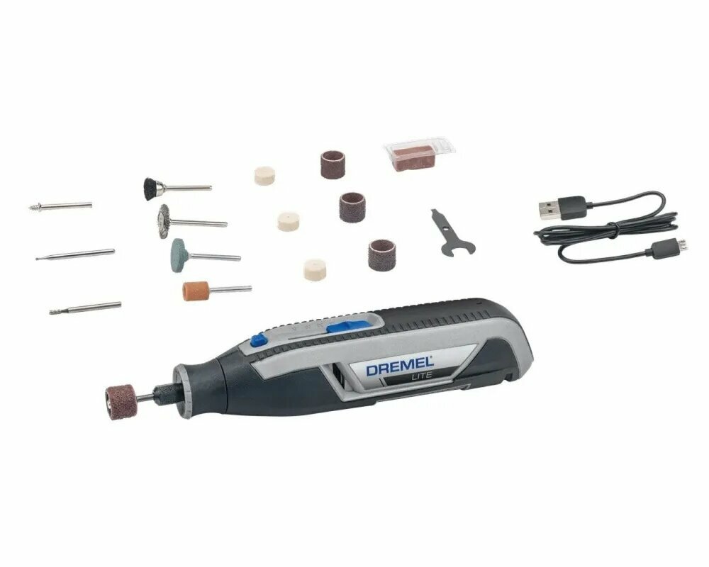 Dremel Lite 7760-15, 3.6 В, 2 Ач, 15 насадок - Многофункциональный аккумуляторный инструмент (F0137760JD)