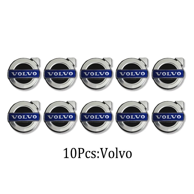 10шт. Металлические наклейки Volvo