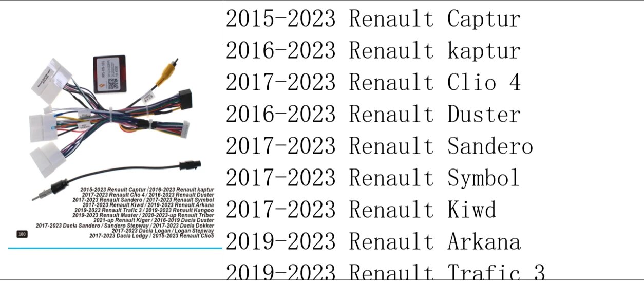 Для Logan 2 RENAULT SANDERO/LOGAN RENAULT DUSTER Canbus автомобильный 16-контактный шнур питания адаптер жгута проводов