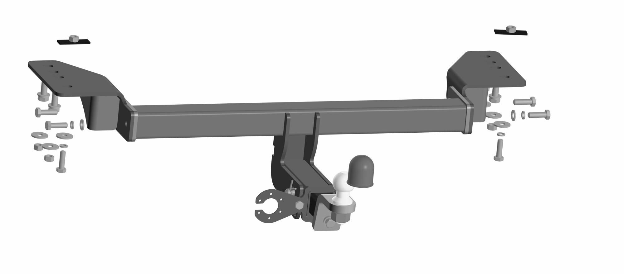 Фаркоп (ТСУ) на Haval F7 new 2024-/ F7X new 2025-.(без электрики) / Хавал Ф7