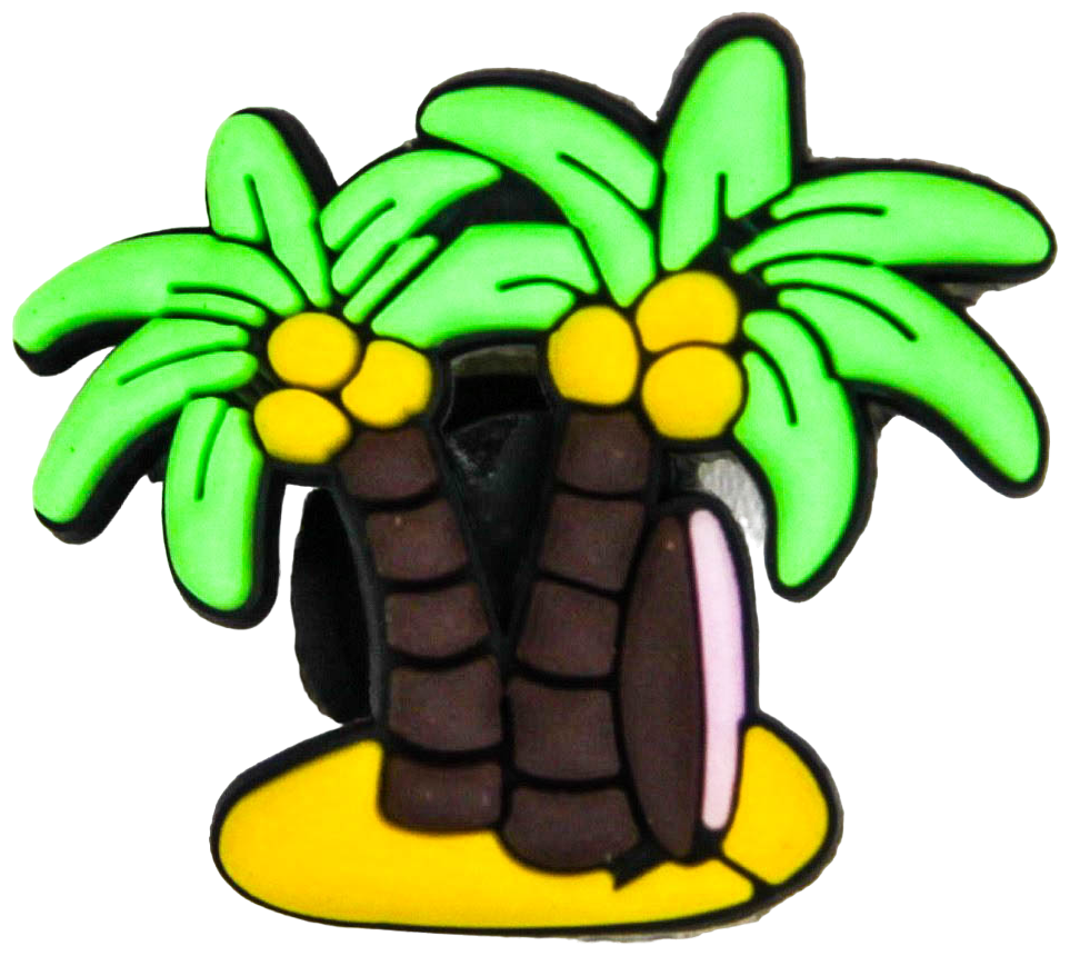 Джиббитсы, украшение для обуви. Украшение для кроксов Crocs, сабо. Пальма