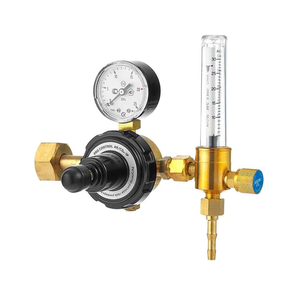Регулятор расхода газа универсальный Сварог PRO CONTROL AR/CO2 1Р (7872636000), манометр с поверкой 101739