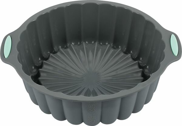 Силиконовая форма для выпечки / форма для запекания круглая 20х6 см "тарт" SILICONE