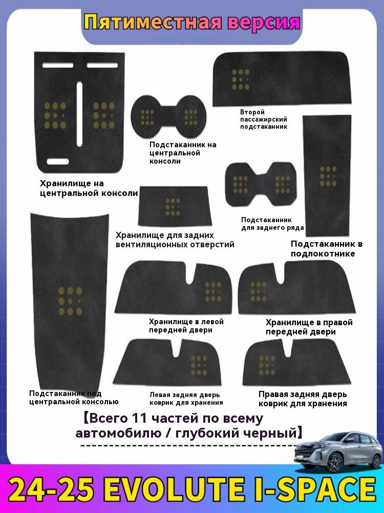 24-25 EVOLUTE I-SPACE Кожаная защитная накладка для салона автомобиля, evolute i-space Автозапчасти