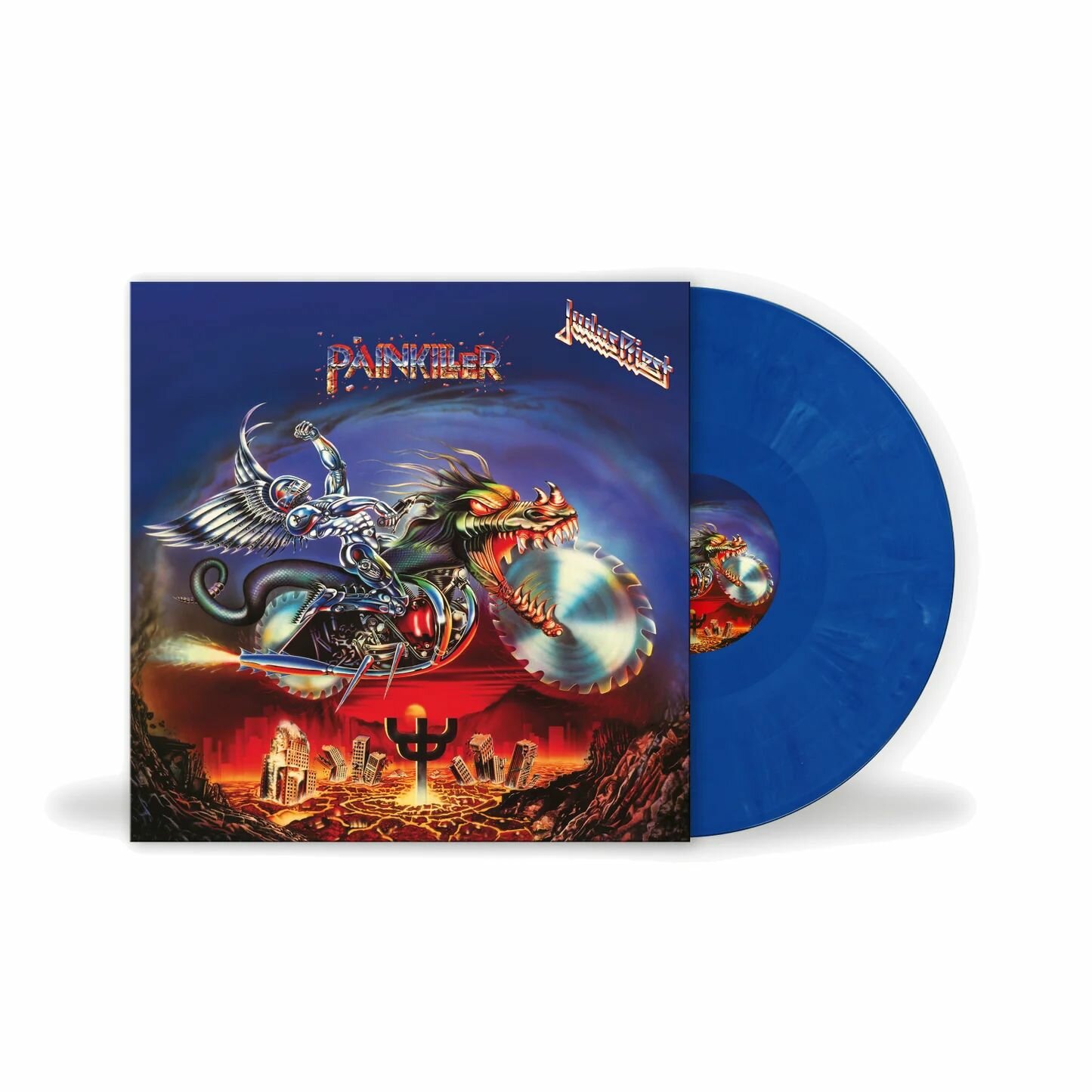 Виниловая Пластинка Judas Priest - Painkiller /> Vinyl, LP, Album, Blue Marble, 35th Anniversary
