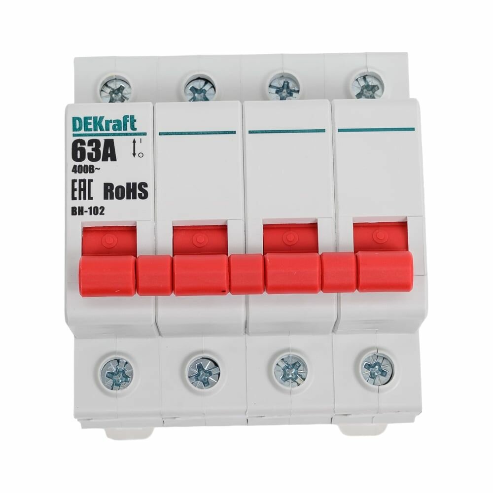 Выключатель-разъединитель 4п 63А ВН-102 DEKraft 17015DEK