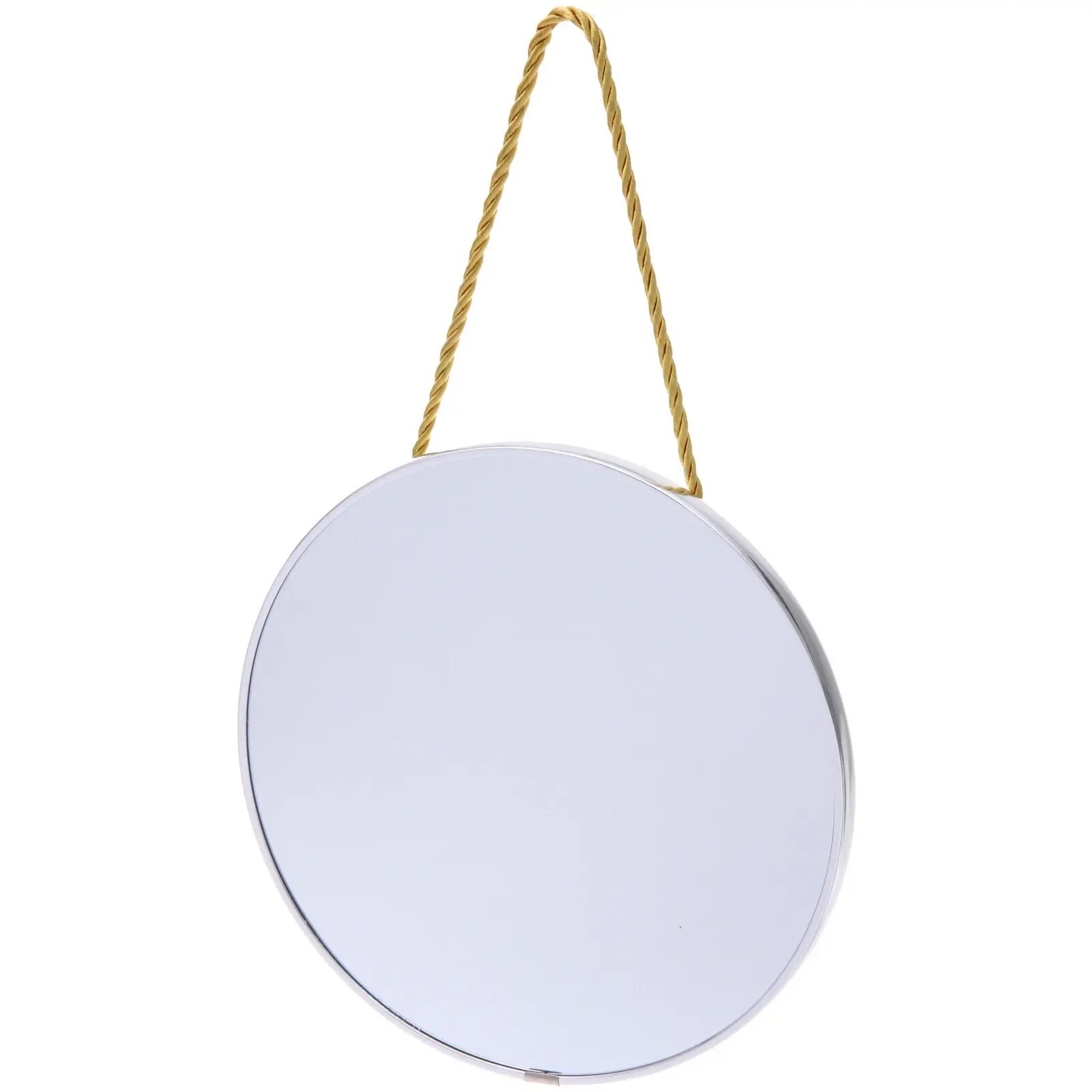 Зеркало подвесное "элантра" круг, цвет хром, диаметр 21см, стекло, металл, удобное для прихожей, ванной