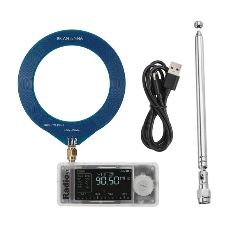 Портативное радио LISM ATS mini V3 с 2 антеннами
