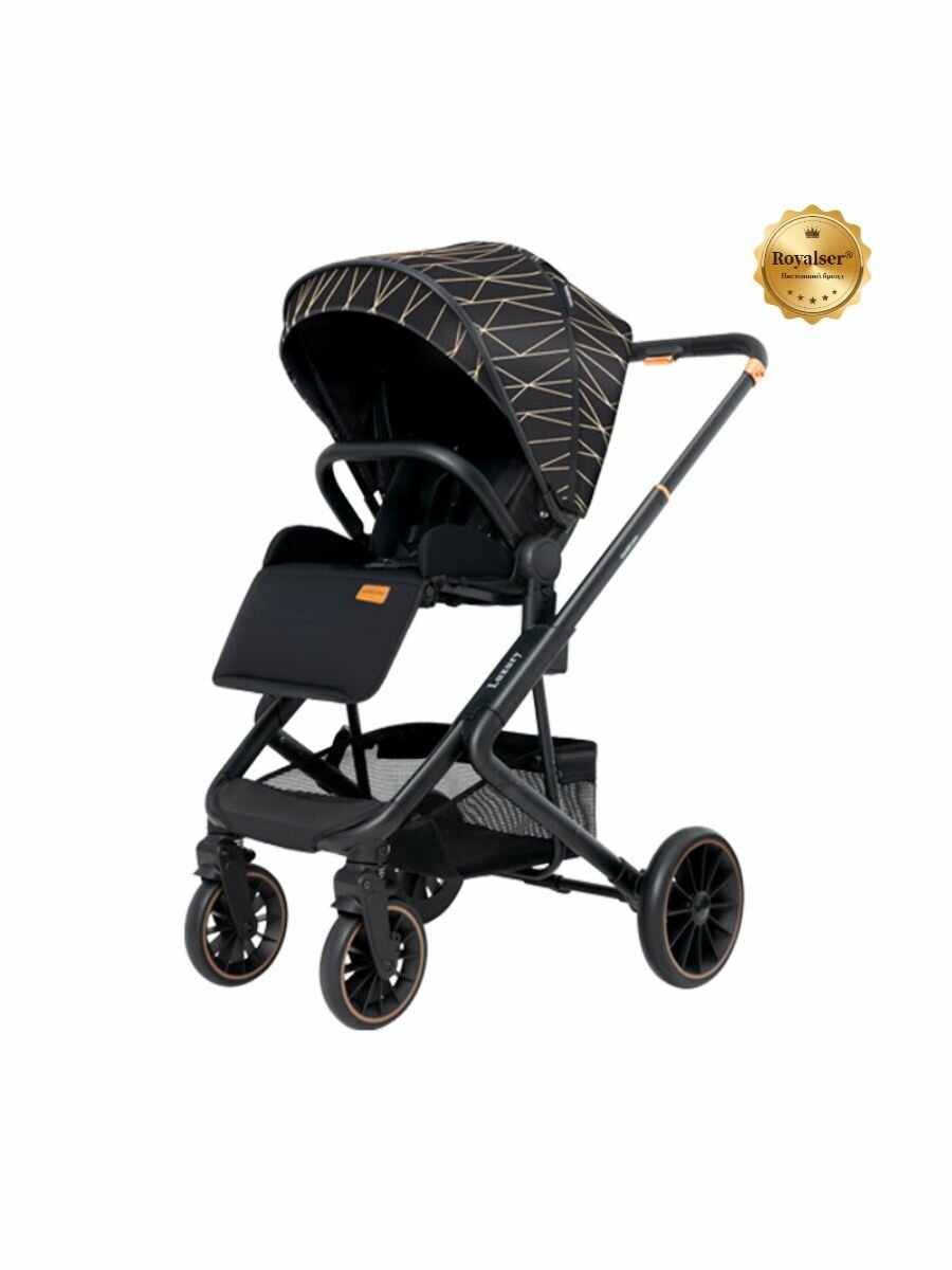 Детская коляска складная, реверсивная, Royalser, для новорожденных 0-4 лет