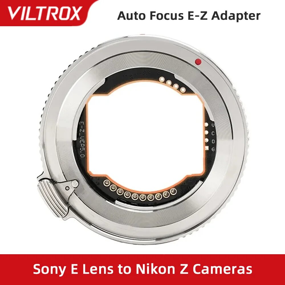 Адаптер Viltrox E-Z AF с автофокусом, полнокадровый адаптер для крепления объектива Sony с байонетом E и камерой Nikon Z