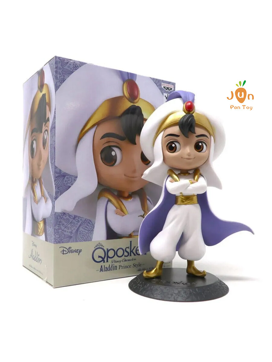 Bandai Disney Q Posket Characters Aladdin Baise Prince Style / Фигурка диснеевской версии Q подходящая в качестве подарка на день рождения для детей старше 3 лет
