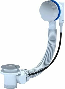 Слив-перелив для ванны STWORKI 00000825 полуавтоматический, хромированный