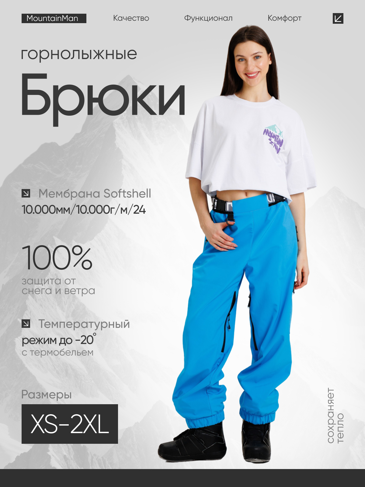 Брюки сноубордические Базовая коллекция