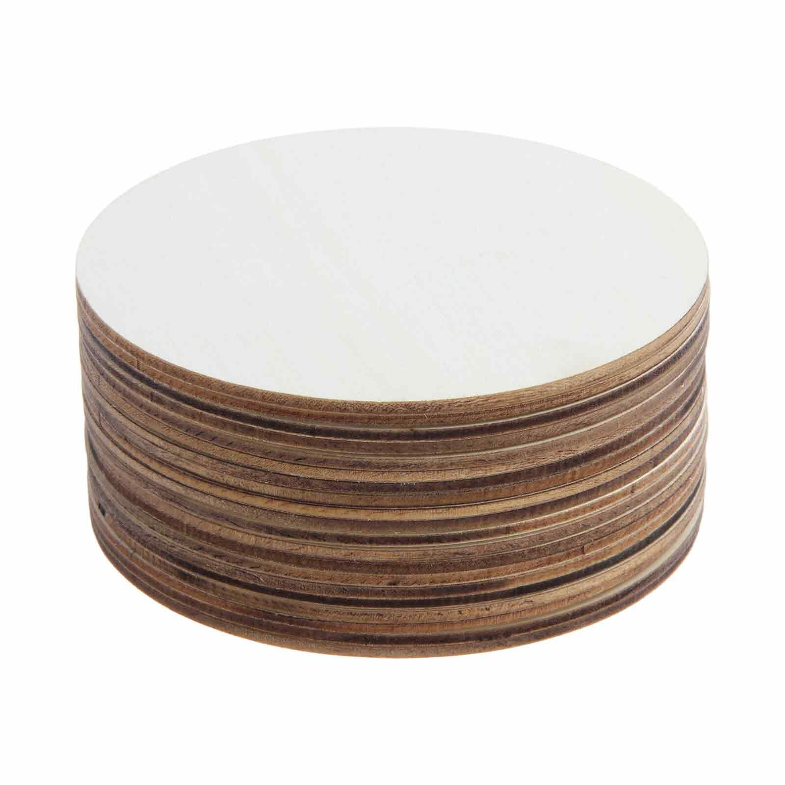 20 шт. круглых деревянных фигур для рисования (10 см)