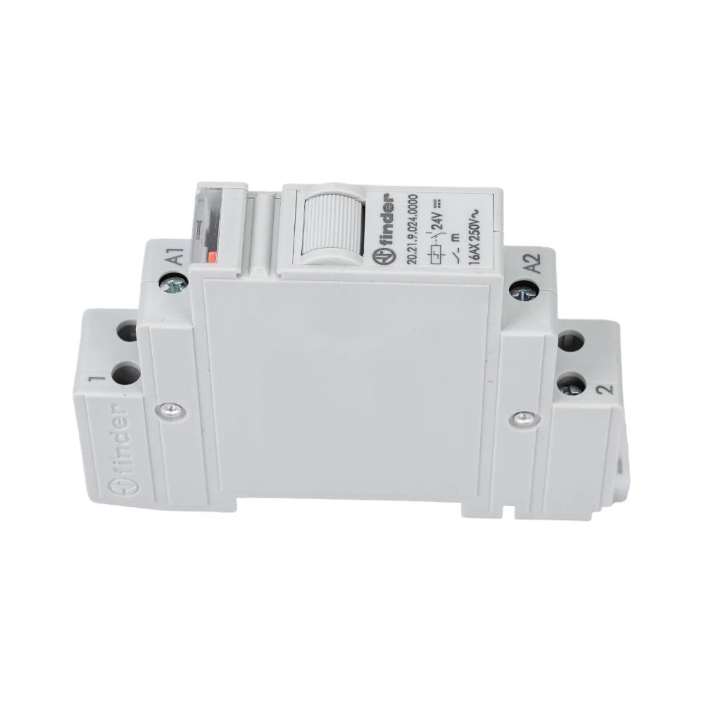 Finder, Модульное импульсное реле; 1НО контакт 16А ;= 24В DC; - AgSnO2, 202190244000