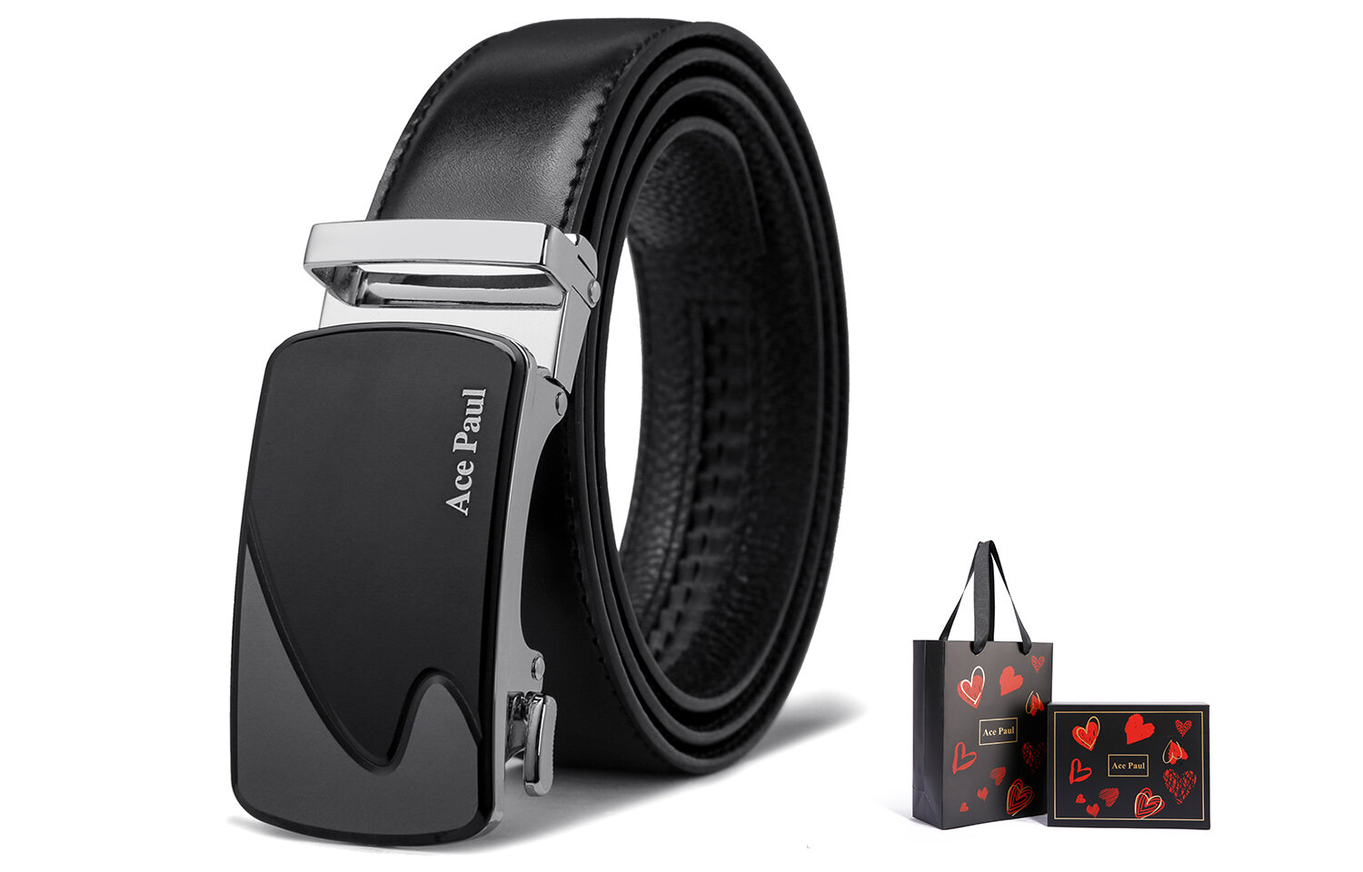 Ace Paul Leather Belts Men's 120cm