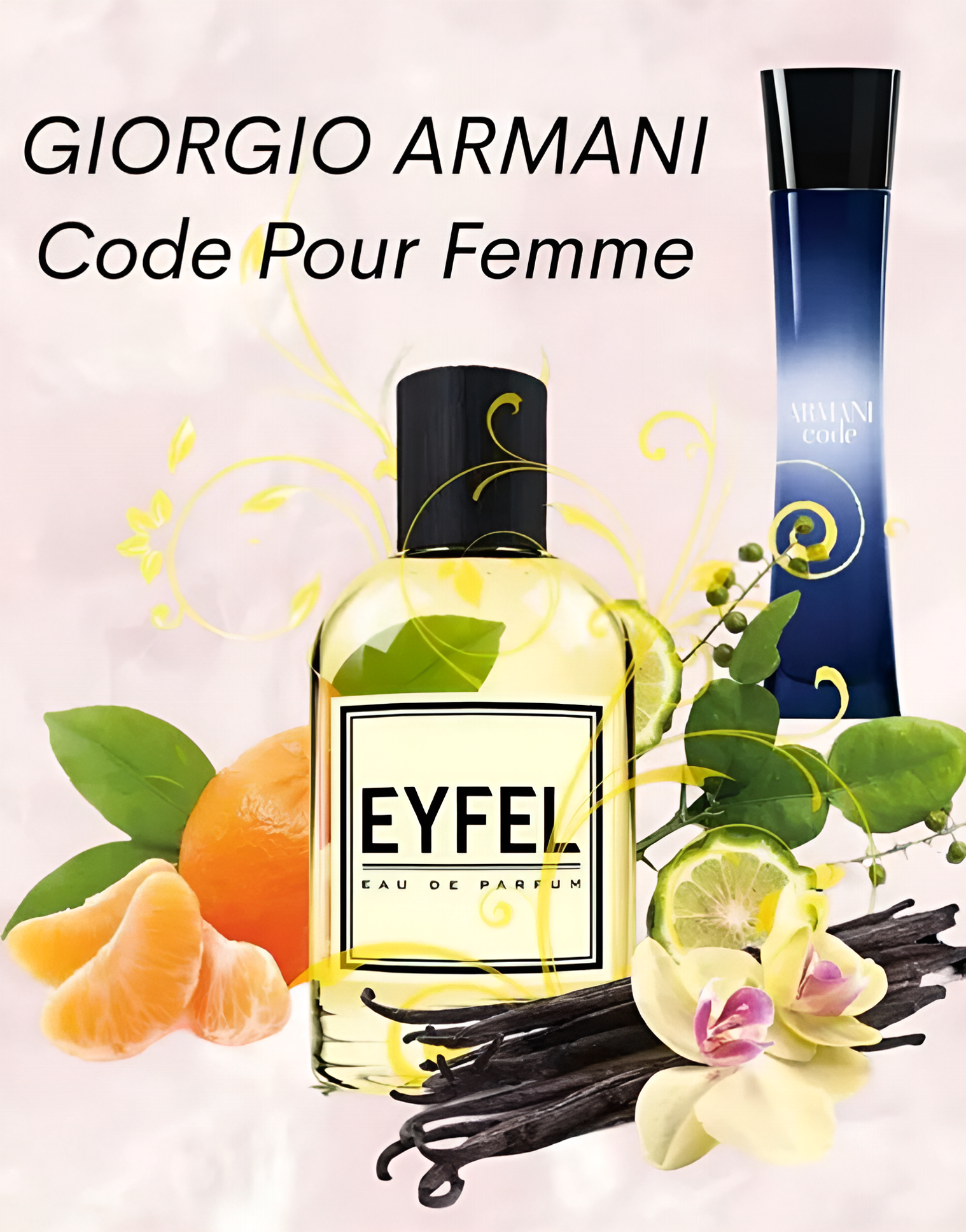 Духи женские EYFEL W18 Code, цветочные цитрусовые, парфюм 50 мл