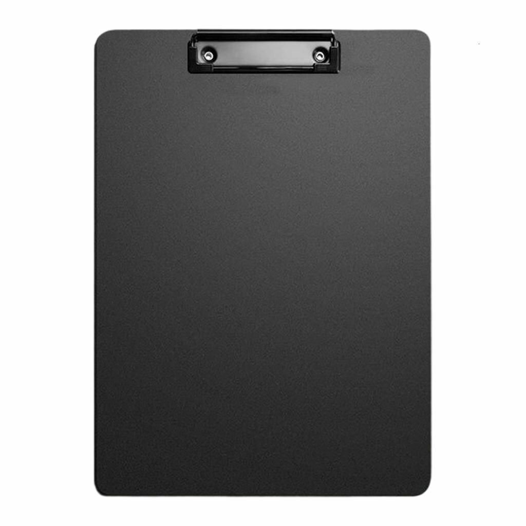 Прочная доска для письма нейтрального цвета A4, тонкая, идеальна для офиса, школы и задач на открытом воздухе, Черный