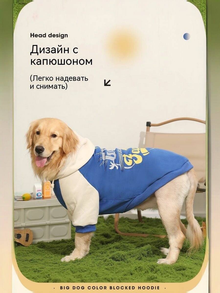 Комбинезон утепленный для собак крупных пород (Лабрадор, Овчарка, Золотистый ретривер)