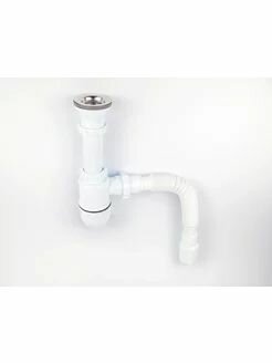 Сифон VIKO VS-102 1-1/2"x O40 с решёт. O70мм из нерж, c гофротрубой O40/50, 800мм
