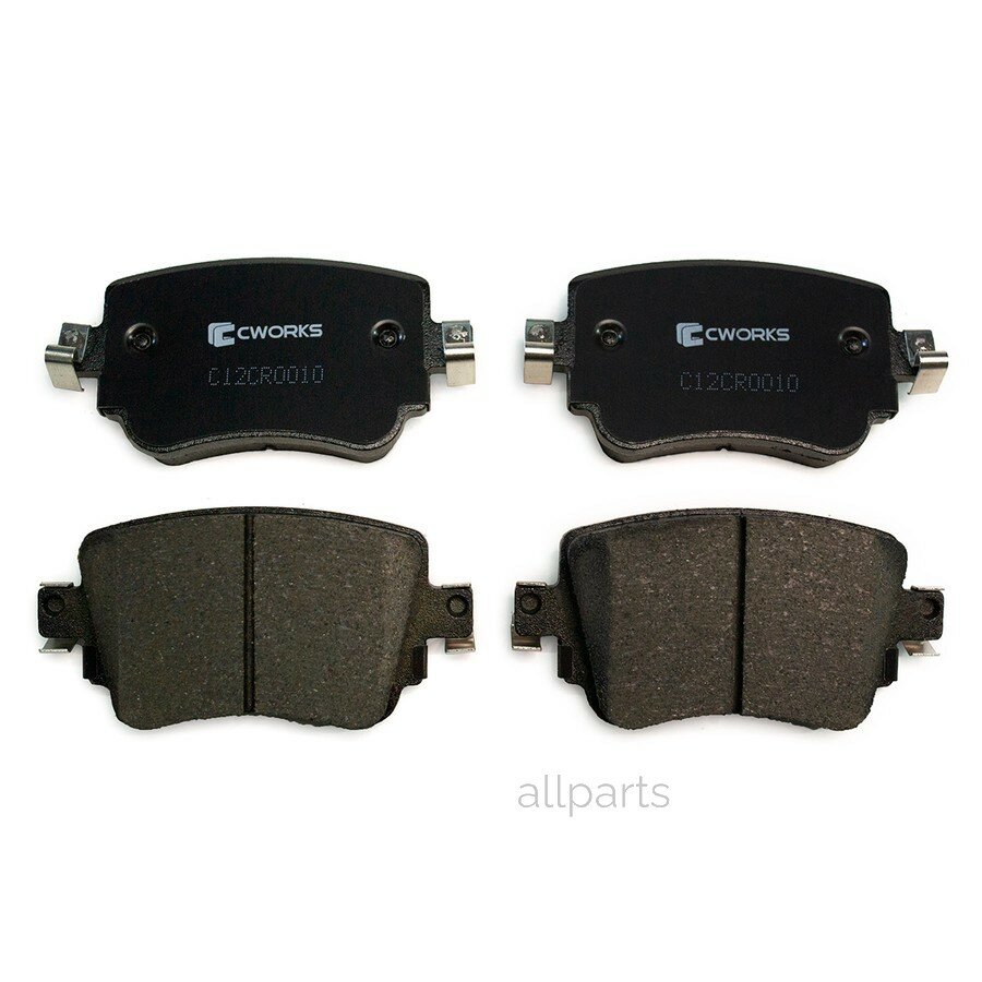CWORKS C12CR0010 Тормозные колодки задние, Low Metallic