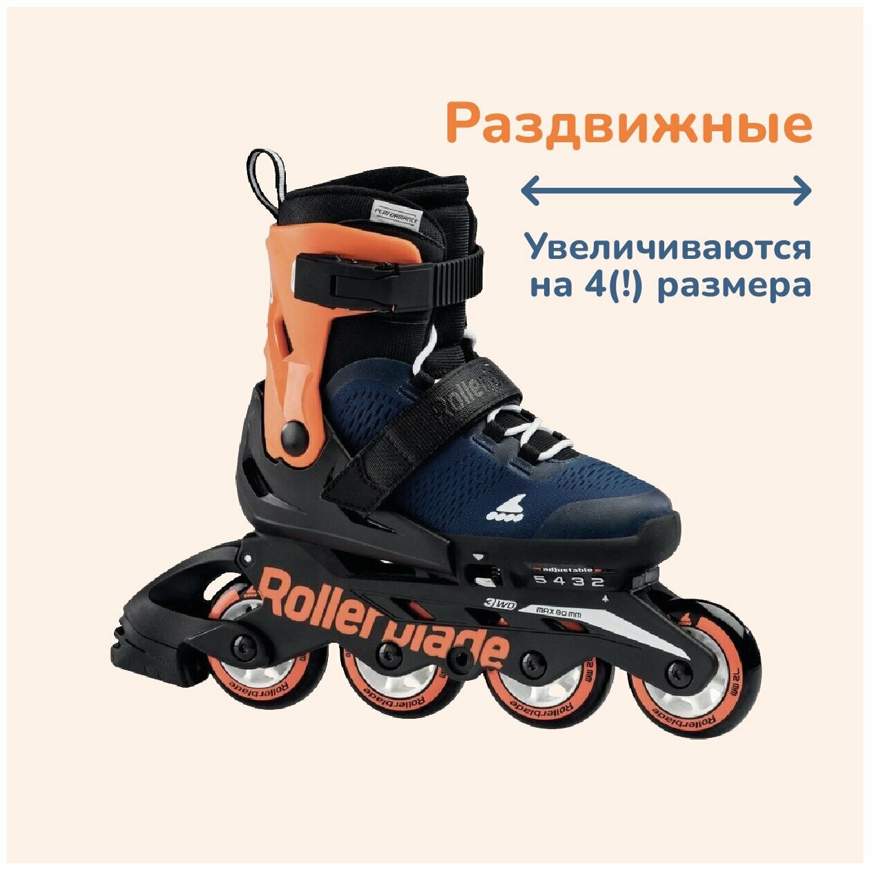 Детские ролики Rollerblade Microblade - 2022 Pink/Light Green р. 28-32