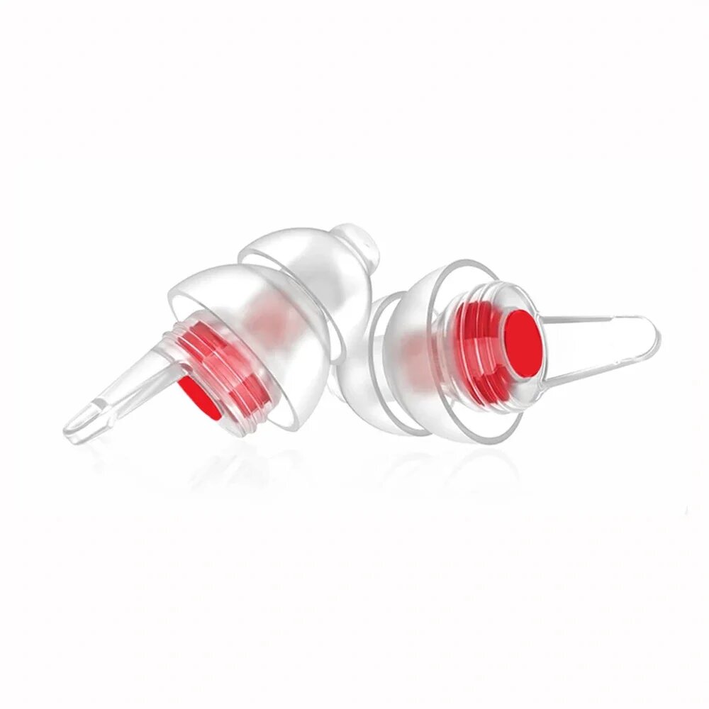 Красные многоразовые беруши HUAK-04 для концертов Red-05