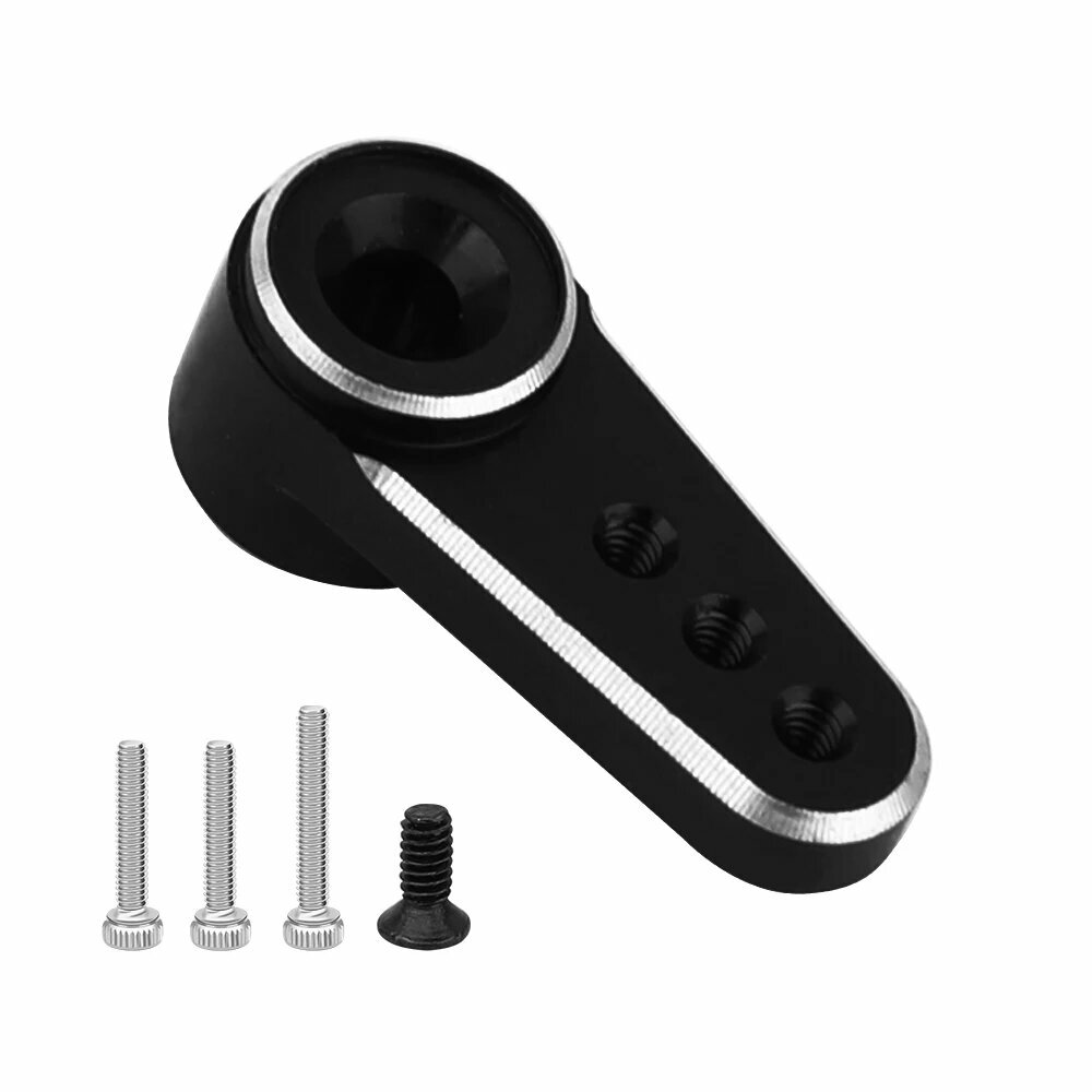 Сервопривод 15T черный/красный для Emax ES08MA II Axial SCX24 Черный, Black