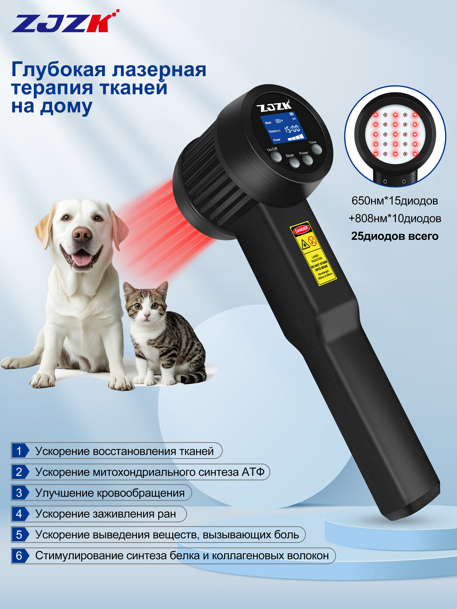 Лазер 3 Вт для снятия боли и воспаления, красно-ИК терапия для мышц, суставов и нервной боли