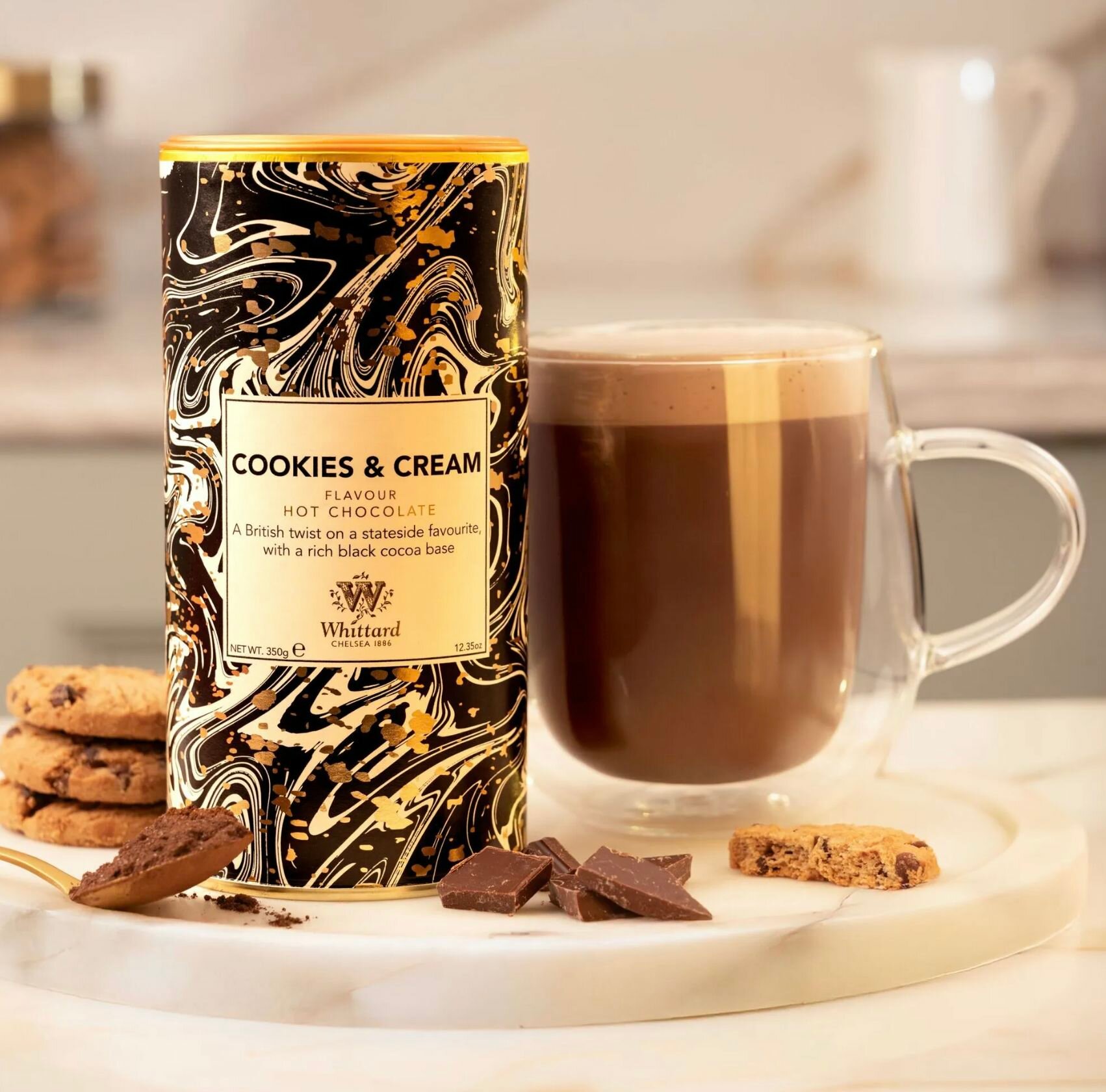 Whittard of Chelsea Горячий шоколад со вкусом печенья и сливок 350г