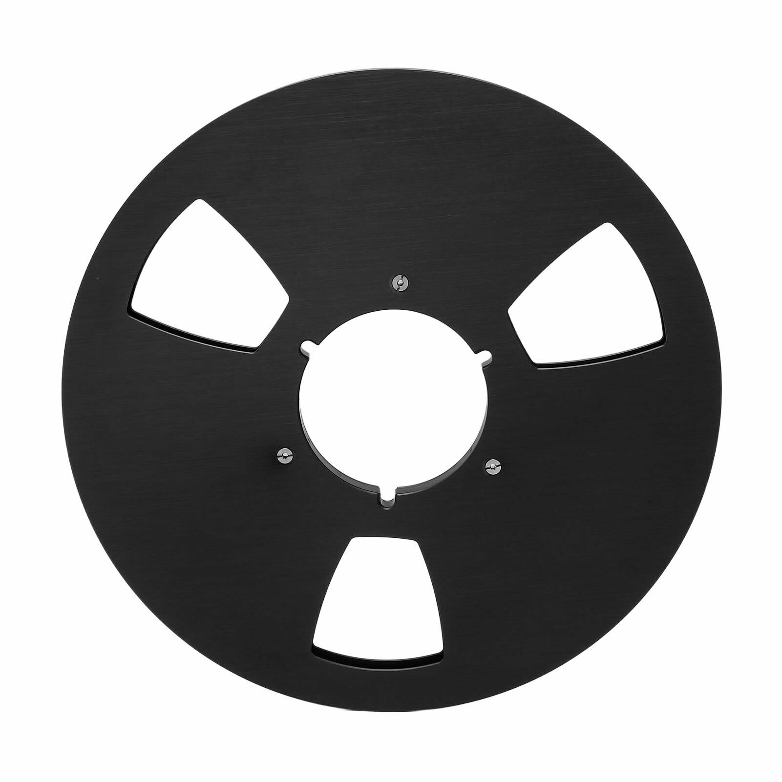 1/4 10.5 Inch Empty Takeup Reel 3 Hole Aluminum Alloy Universal Opening Machine Part Sound Tape for Pioneer Black