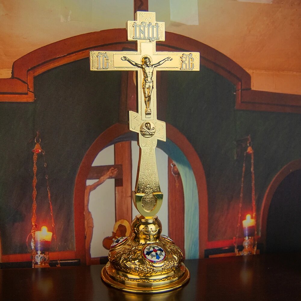 Православный крест, белый цвет, размер cross